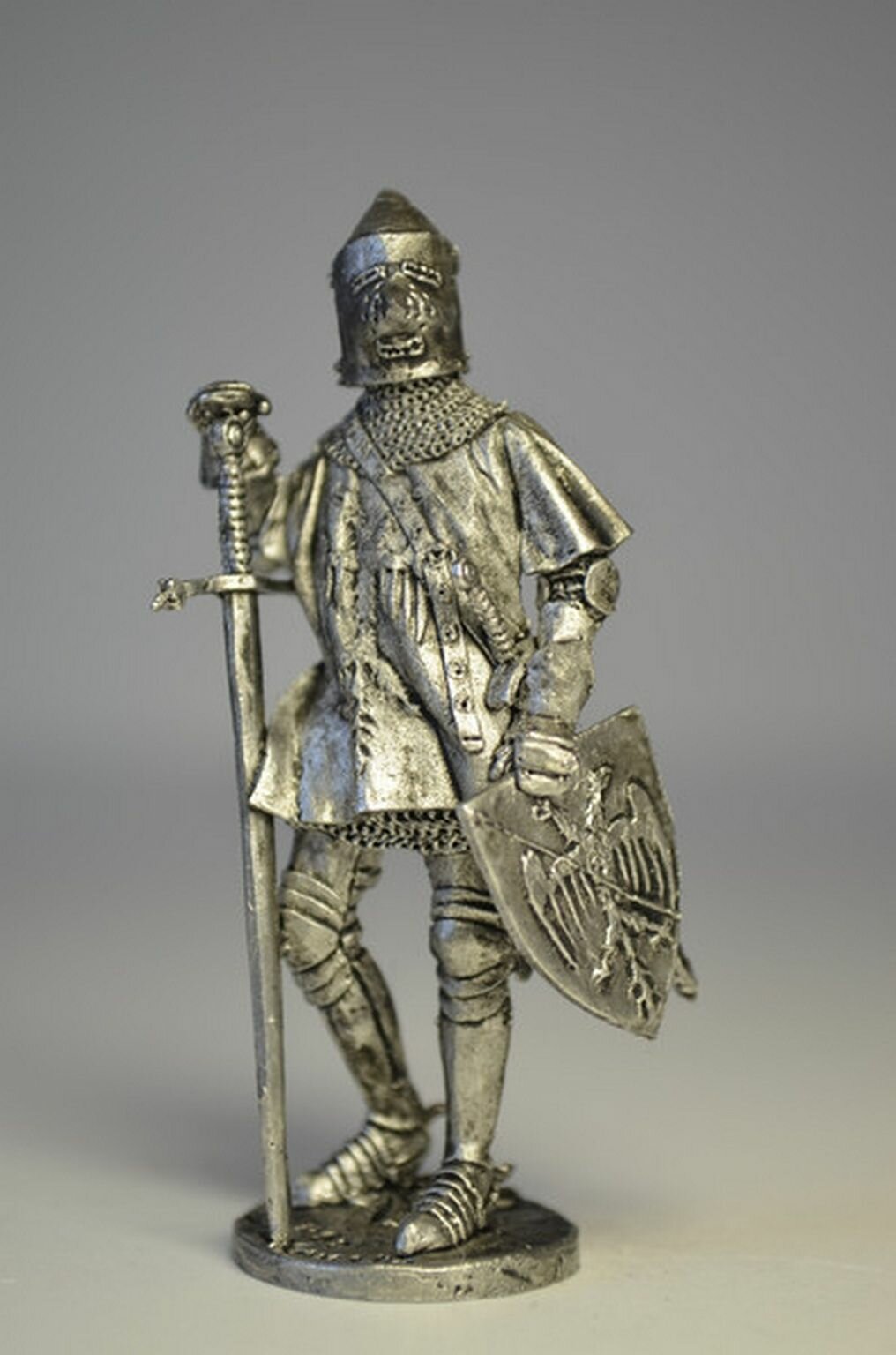 Коллекционный оловянный солдатик фигурка Рыцарь Бертран дю Геклен, 1380 г.