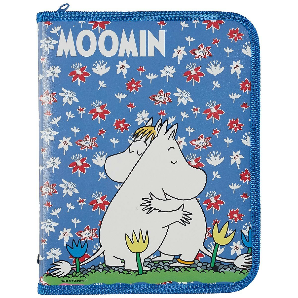 Папка для тетрадей А5 "Муми-тролли" 23*17,5*2,5, пластик, молния с трех сторон