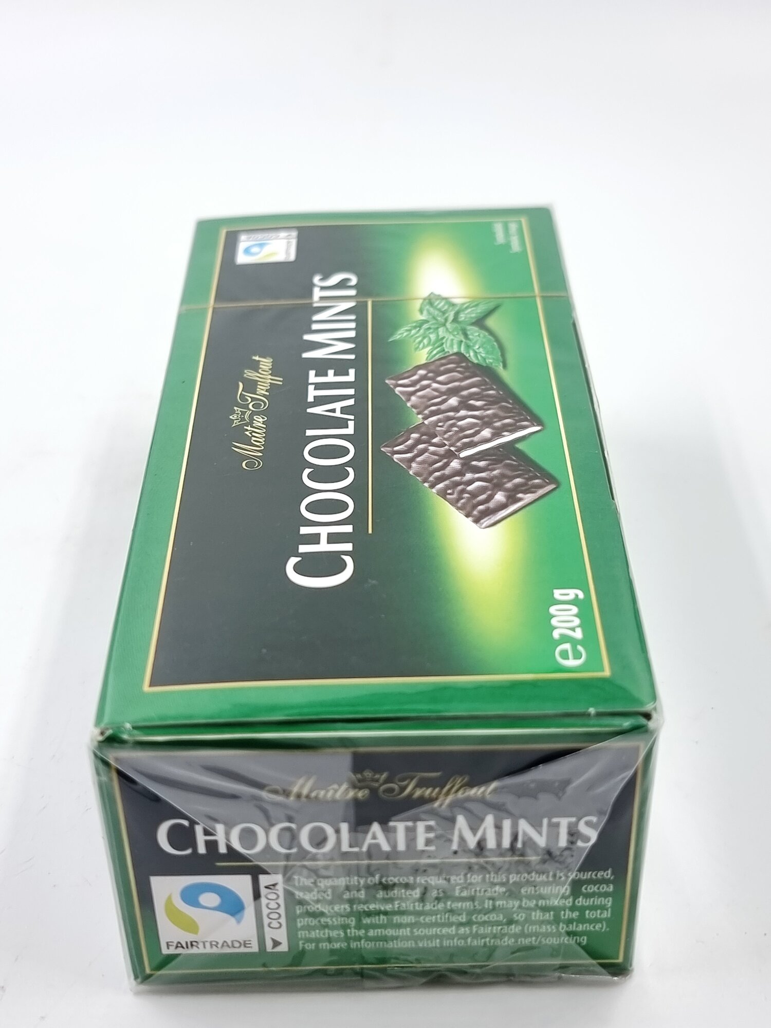 Темный шоколад с мятной начинкой Maitre Truffout 200 г (Германия)
