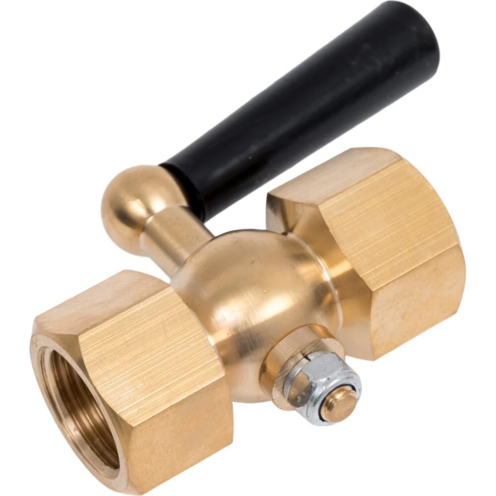 Кран для манометра росма 3-ходовой Ру25 латунь, ВР/ВР G1/2, прокладка фторопласт D070-00041