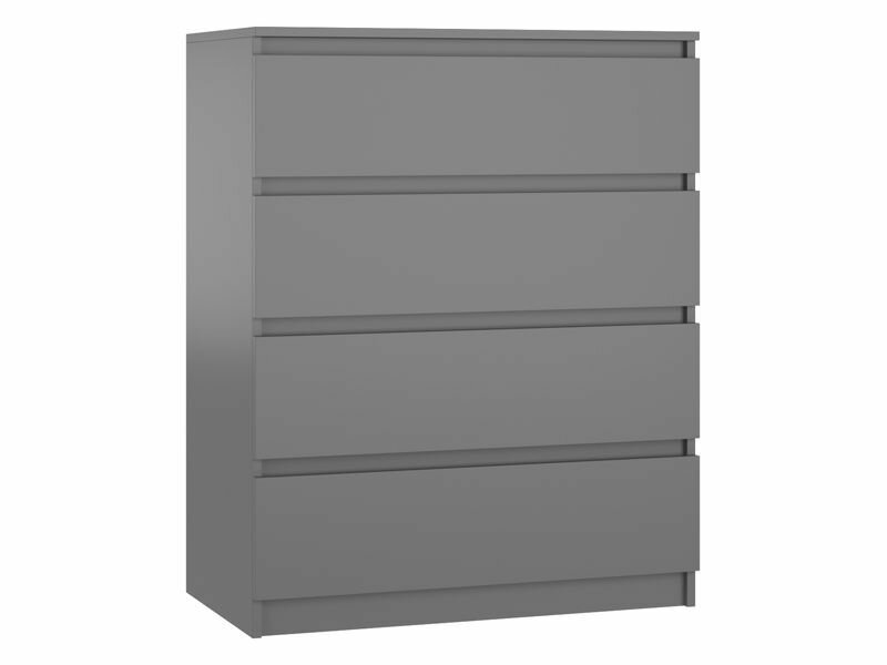 Комод с выдвижными ящиками "Челси" 80х100х45 Серый графит