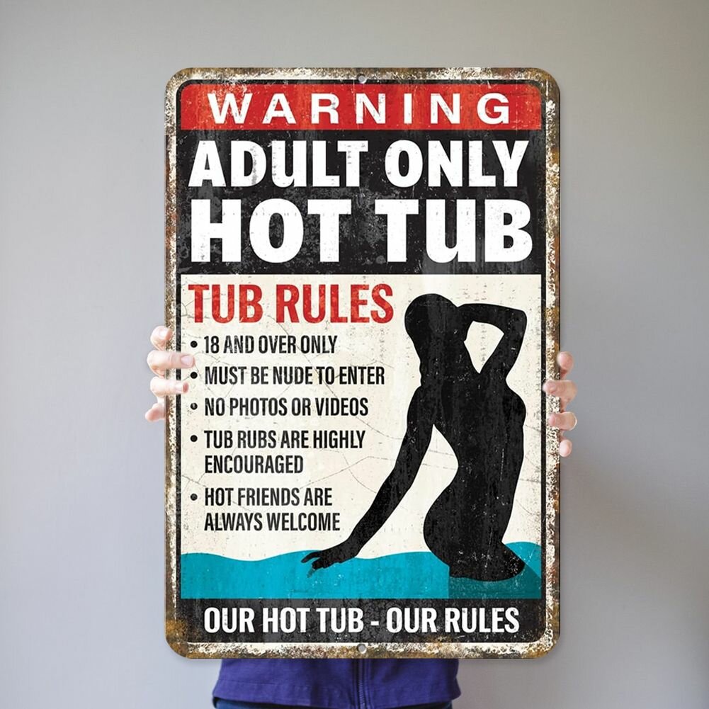 Винтажная металлическая пластина ванна, прямоугольная железная картина, настенное искусство, домашний декор для бара 30x40 см