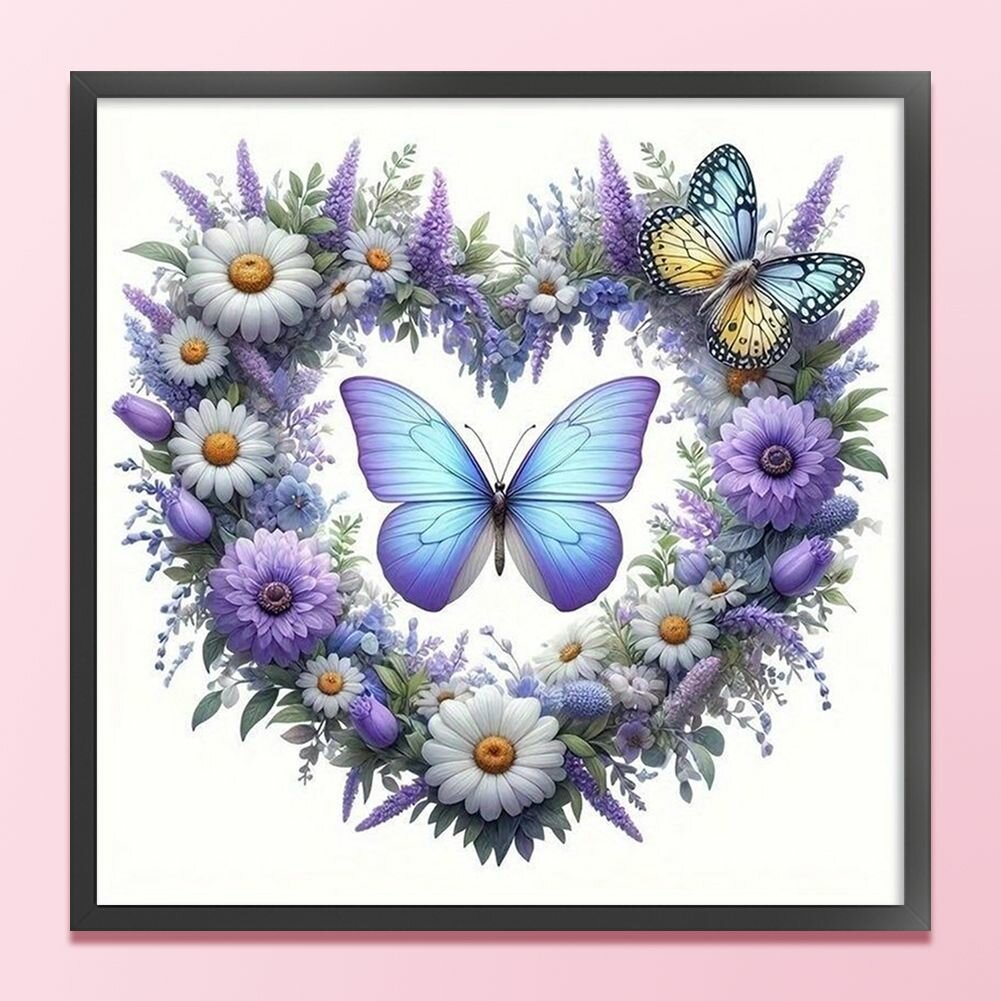 Набор из серии цветов, вышитых бисером, размером 36*36 см. Вышивка крестиком витражным бисером