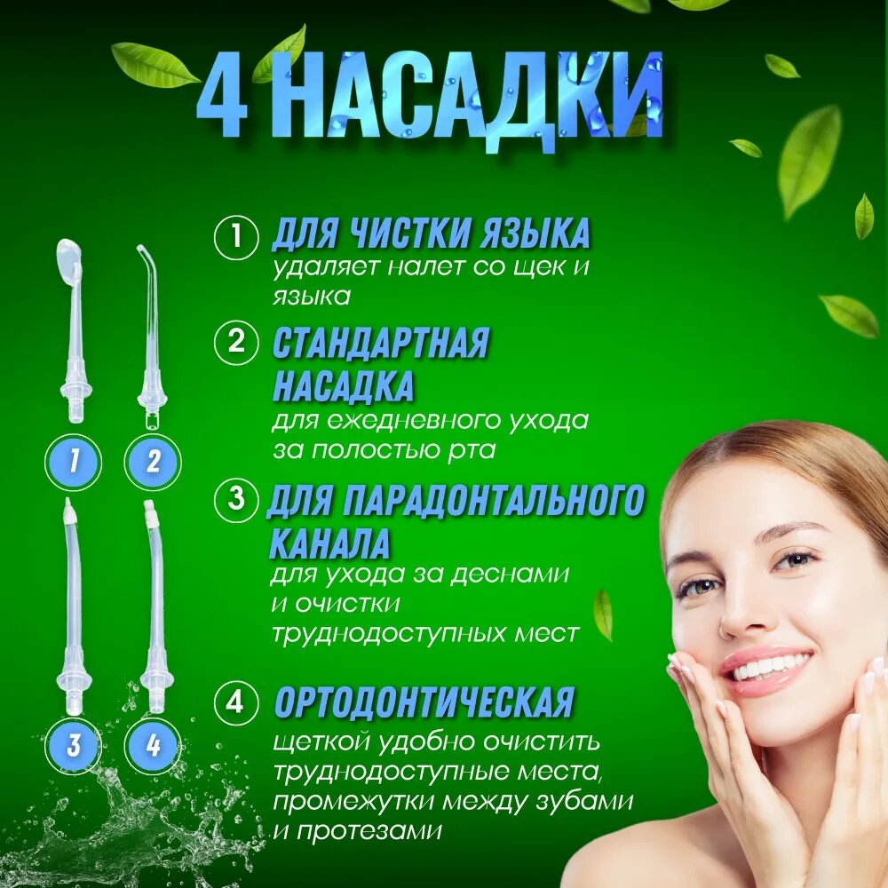 Ирригатор Xiaomi Mijia Electric Flusher (ME0701) 4 режима работы, 45 дней без подзарядки, 200мл — фото 1