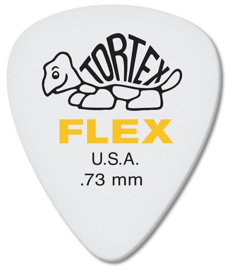 428R.73 Tortex Flex Медиаторы, 72шт, толщина 0,73мм, Dunlop