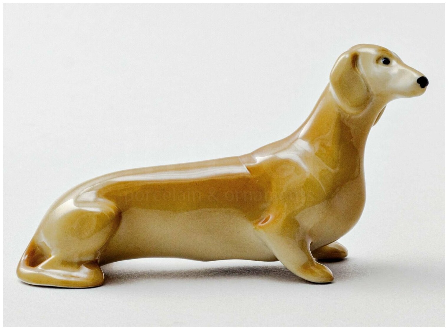 Скульптура Такса малая Палевая