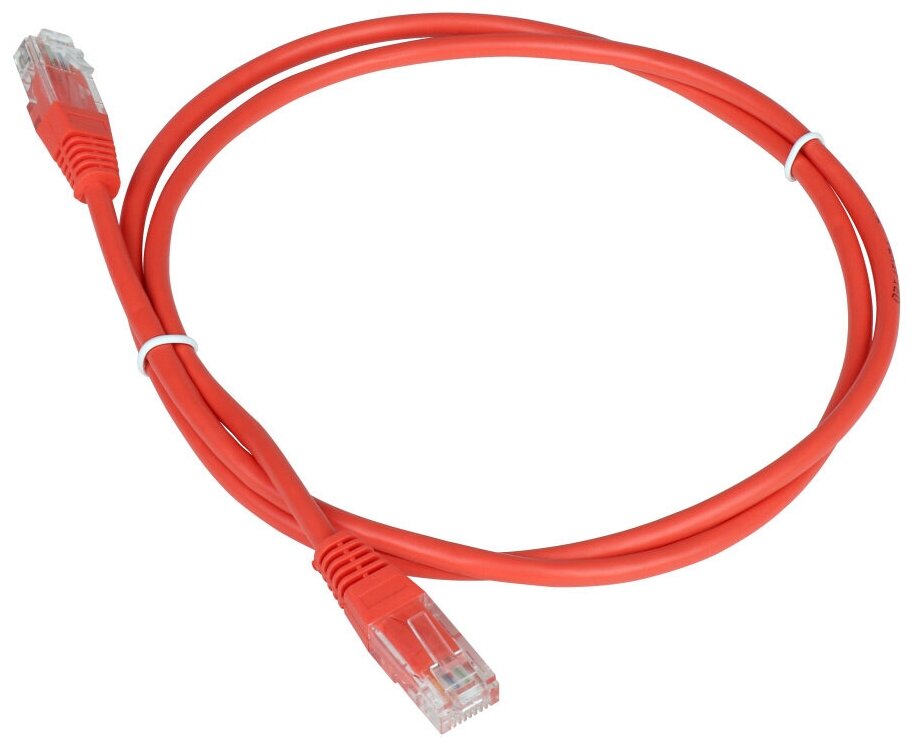 Патч-корд Lanmaster TWT-45-45-5.0-RD UTP вилка RJ-45-вилка RJ-45 категории 5е 5м красный ПВХ (упаковка: 1 штука)