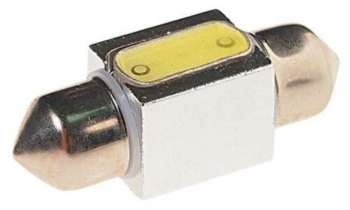 Лампа светодиодная 12V C10W SV8.5-8 31мм 6000K двухцокольная MEGAPOWER 85202W