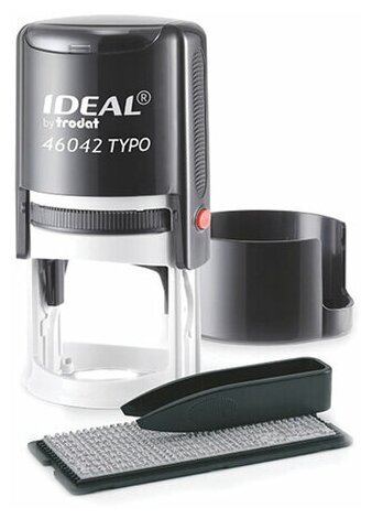 Печать самонаборная 1.5-круга, оттиск D=42 синий, TRODAT IDEAL 46042DB-R1.5, крышка, касса В комплекте, 161484