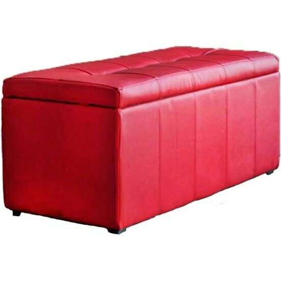 Банкетка Dreambag Лонг Красная ЭкоКожа