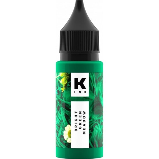 Краска Tattoo Ink Ярко-Зелёный Луговой, 15 мл