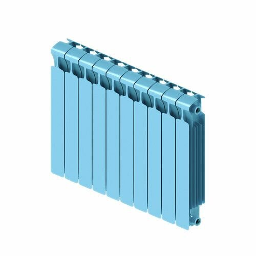 Радиатор Rifar Monolit 500-10 Ду 3/4 (RAL 5024) Голубой, биметаллический