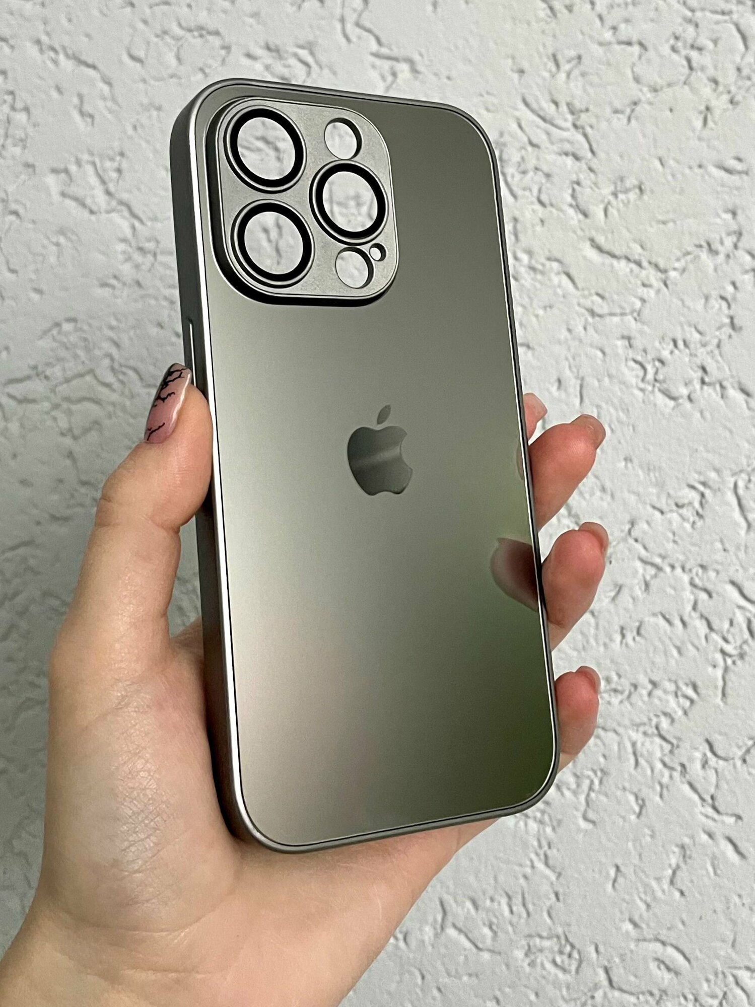 Матовый стеклянный Чехол на iPhone 15 Pro