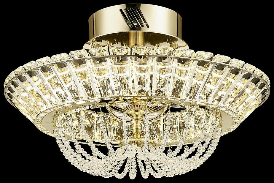 Люстра потолочная Wertmark WE103.46.307 Daria золото LED 1*40Вт LED 3000K