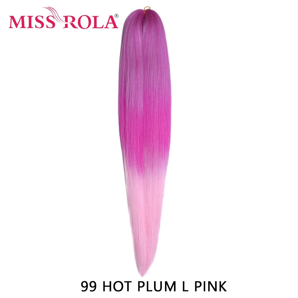 Miss Rola косы канекалон 30 дюймов, розовый 99 HOT PLUM L PINK