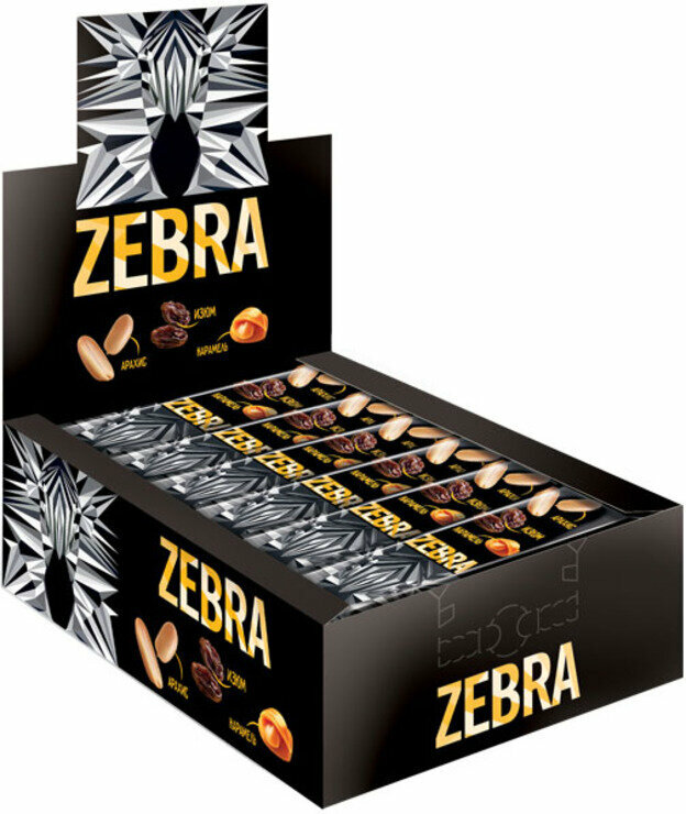 Батончик "Зебра" 40 гр. 15 шт.