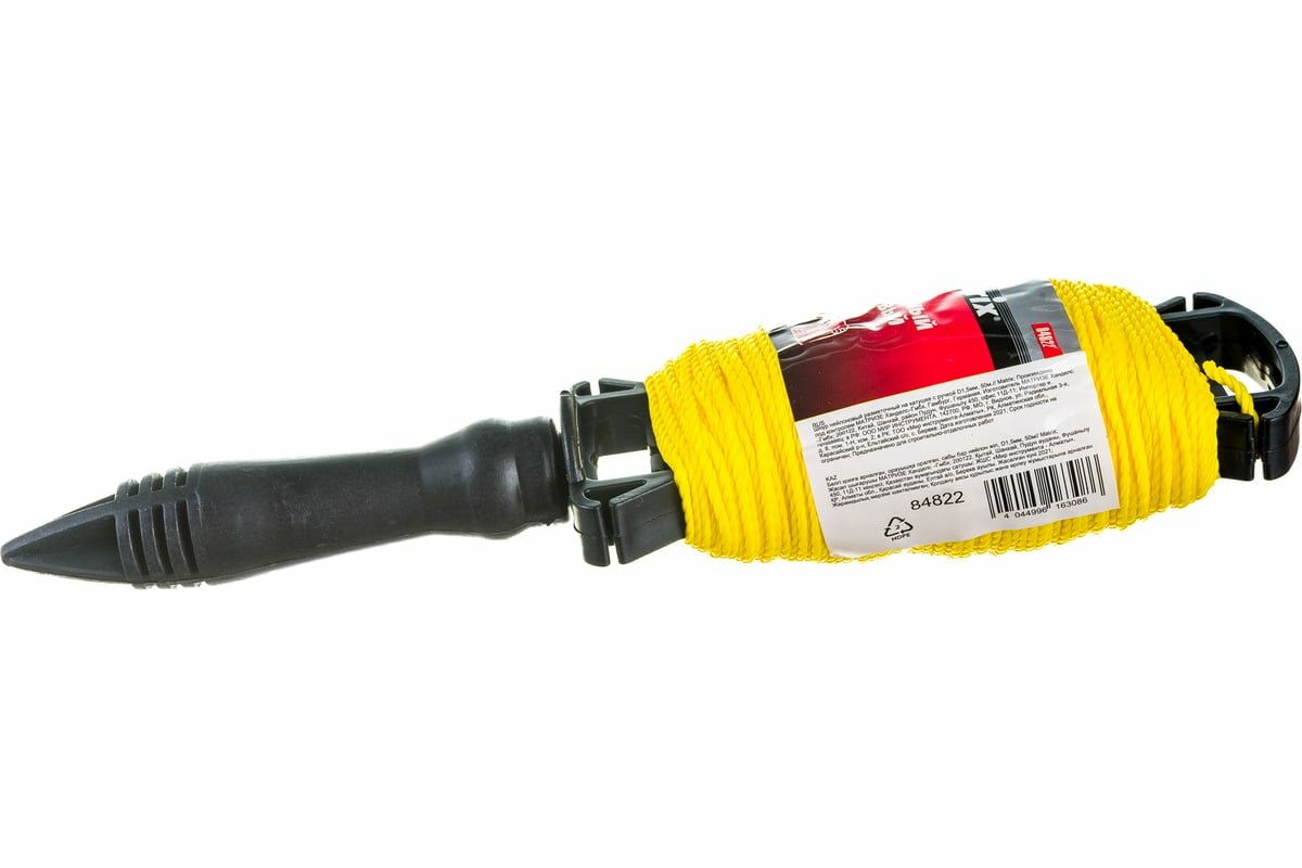 Нейлоновый разметочный шнур Matrix 84822 на катушке с ручкой длиной 50 м и диаметром 1,5 мм