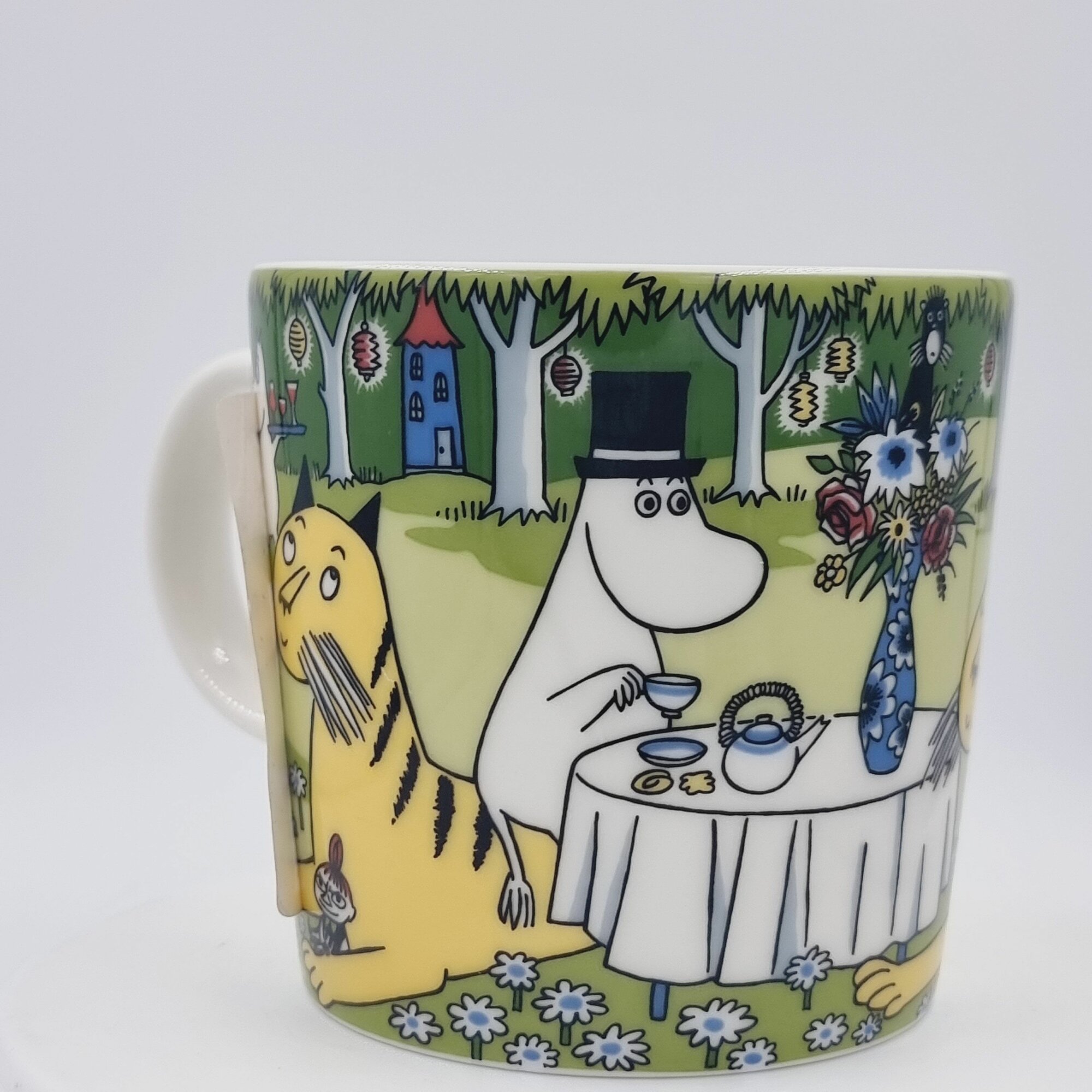 Moomin Кружка Arabia Garden party, зеленая/желтая, 300 мл (Из Финляндии)