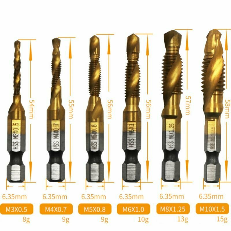 Сверло с метчиком по металлу