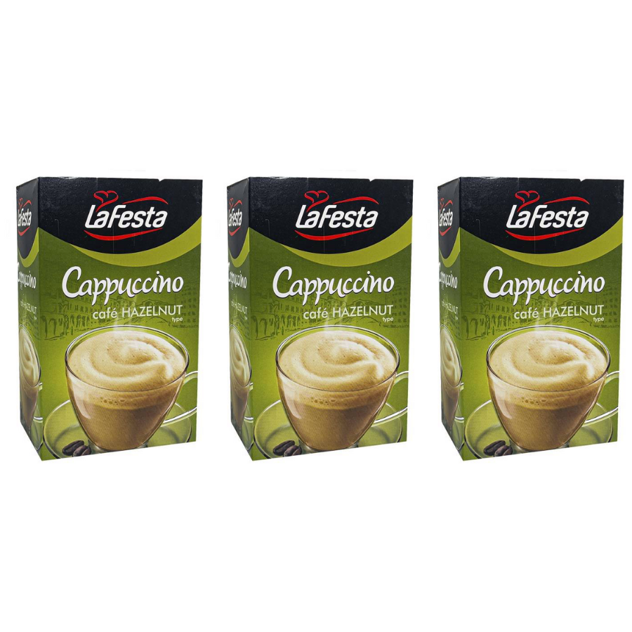 Напиток порционный Ла Феста Капучино Орех 10 стиков, 3 упаковки