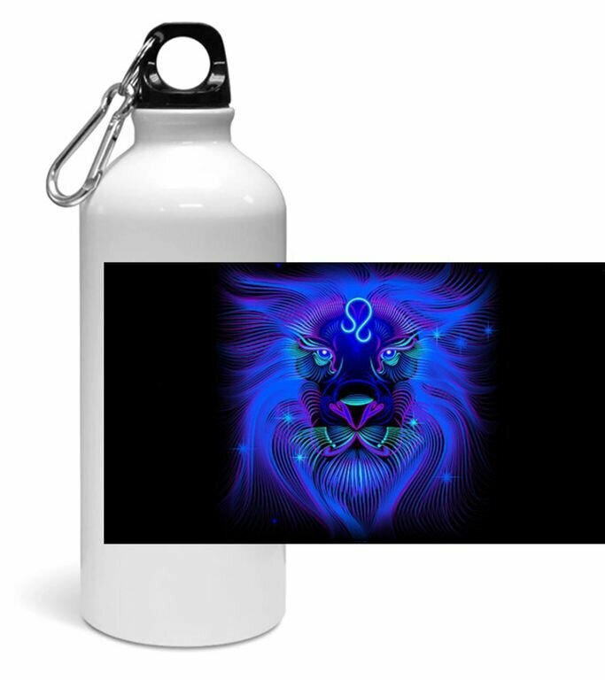 Спортивная бутылка со знаком зодиака Лев №3