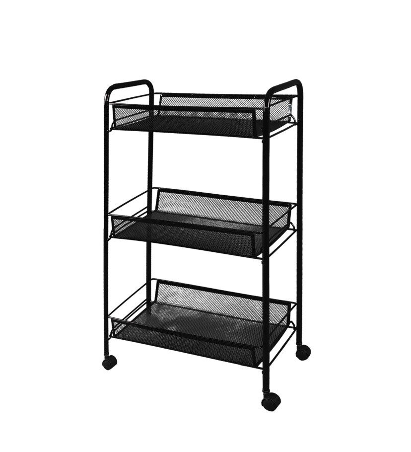 Этажерка Elmafurni 3 полки, металл, черный