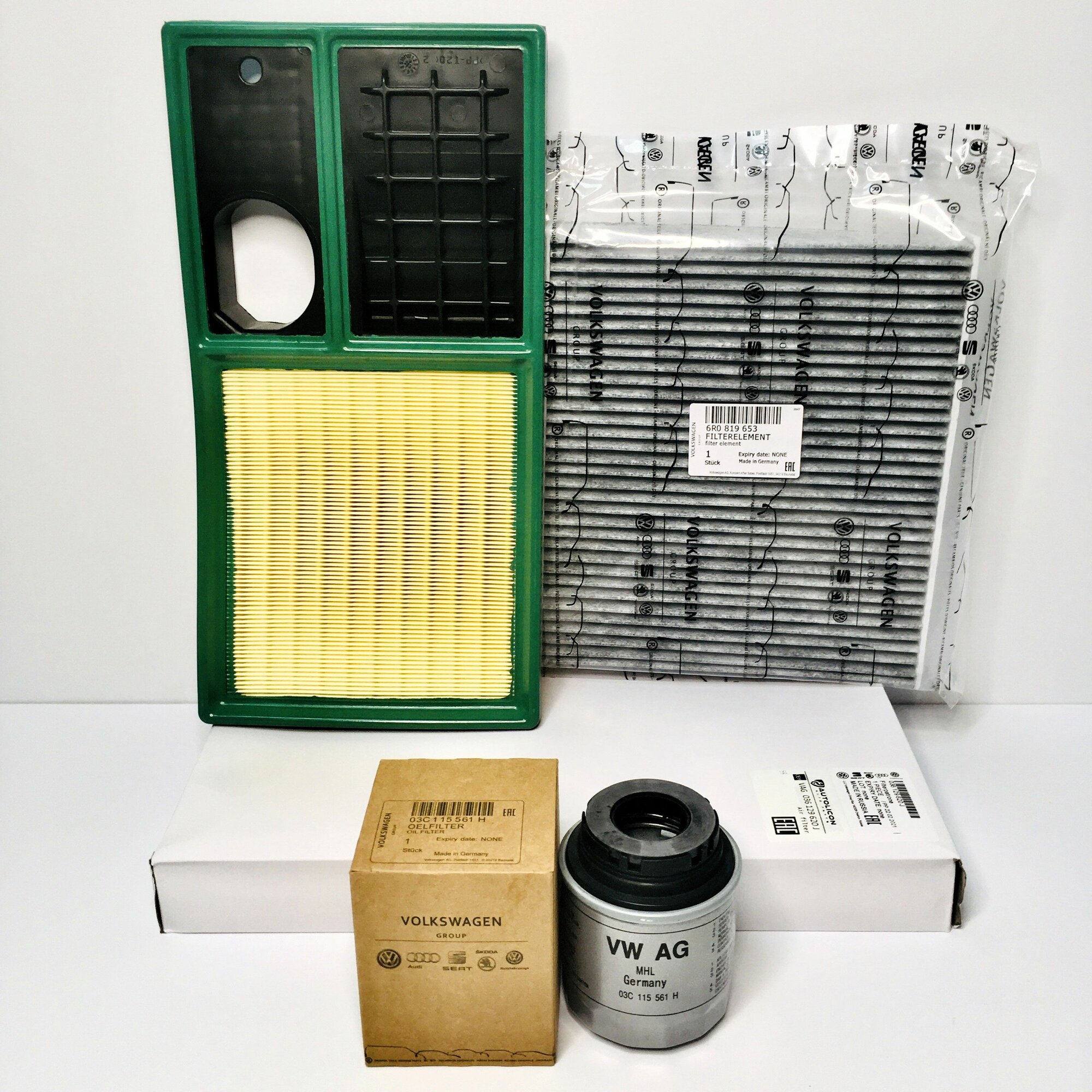 Комплект ТО Поло 5 CFNA, CFNB 1.6 / Rapid лифтбек II NH3, Рапид NK3 1.6 CFNA