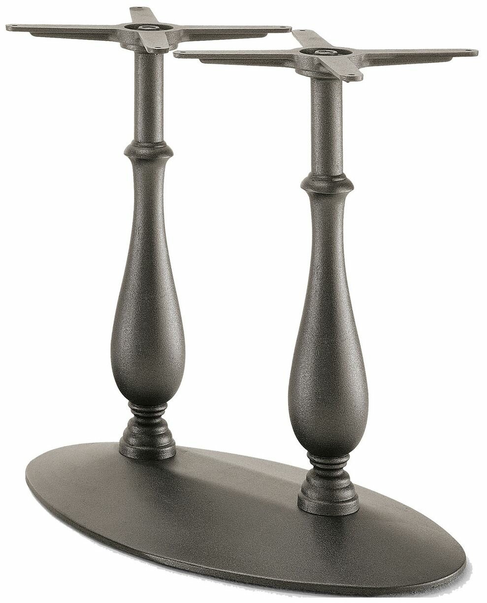 Подстолье 1215EM STOOL MARKET черный, прямоугольная столешница, овальное основание