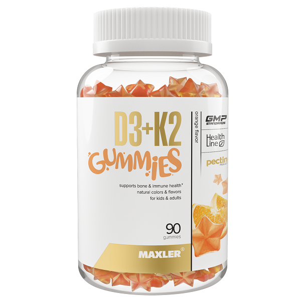 Maxler Vitamin D3 + K2 Gummies, 90 таб. (Апельсин)