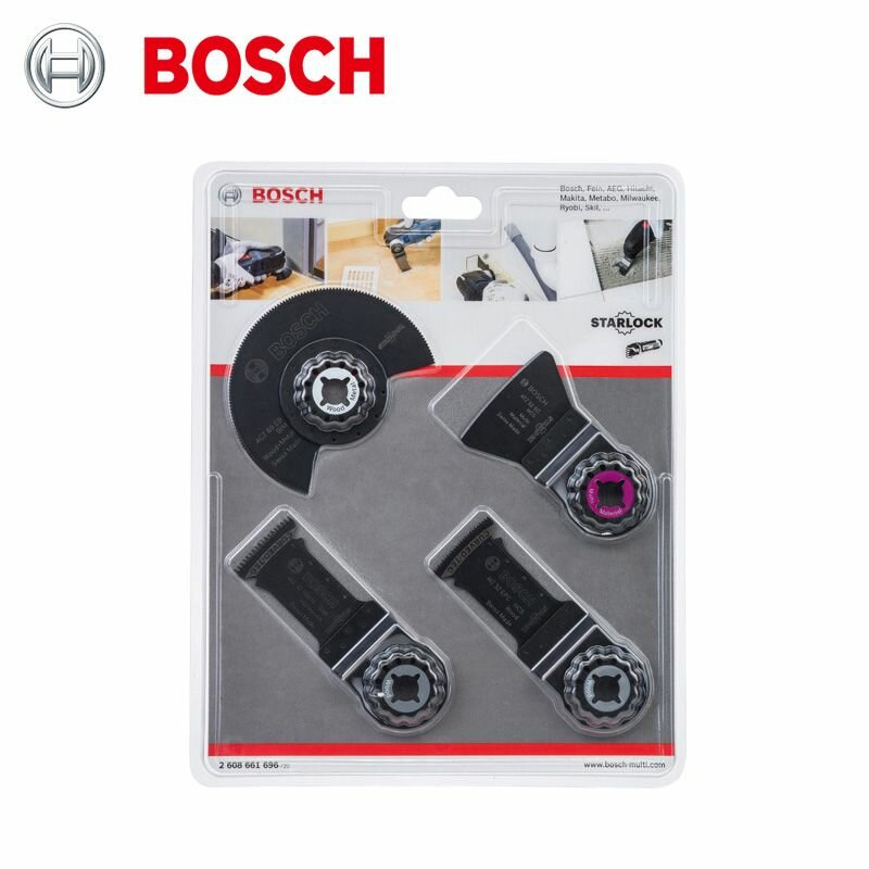 Вращающееся пильное полотно Bosch Starlock Аксессуары для пола и монтажа, 4шт