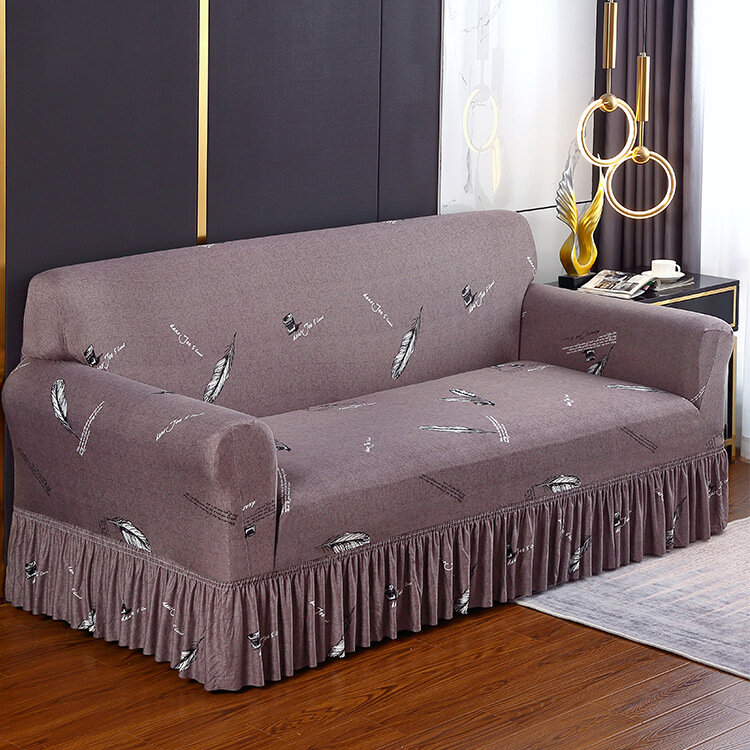 Вязаный печатный чехол для дивана, полный чехол для дивана, универсальный чехол для дивана на все сезоны, оптовая продажа