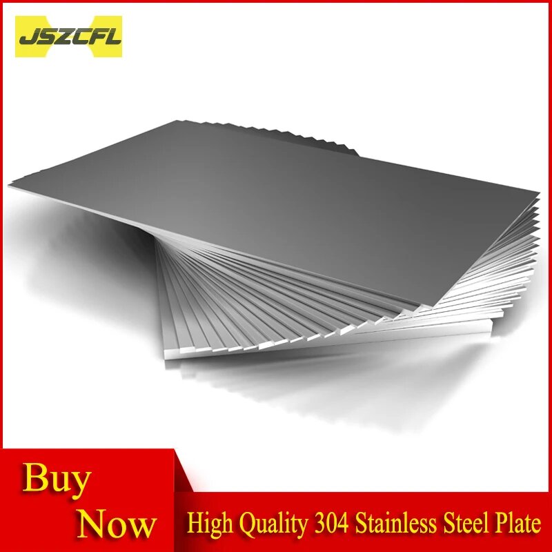 Лист нержавеющей стали 304 Titanium Sheet Plate 100x100 мм Thickness 0.03mm