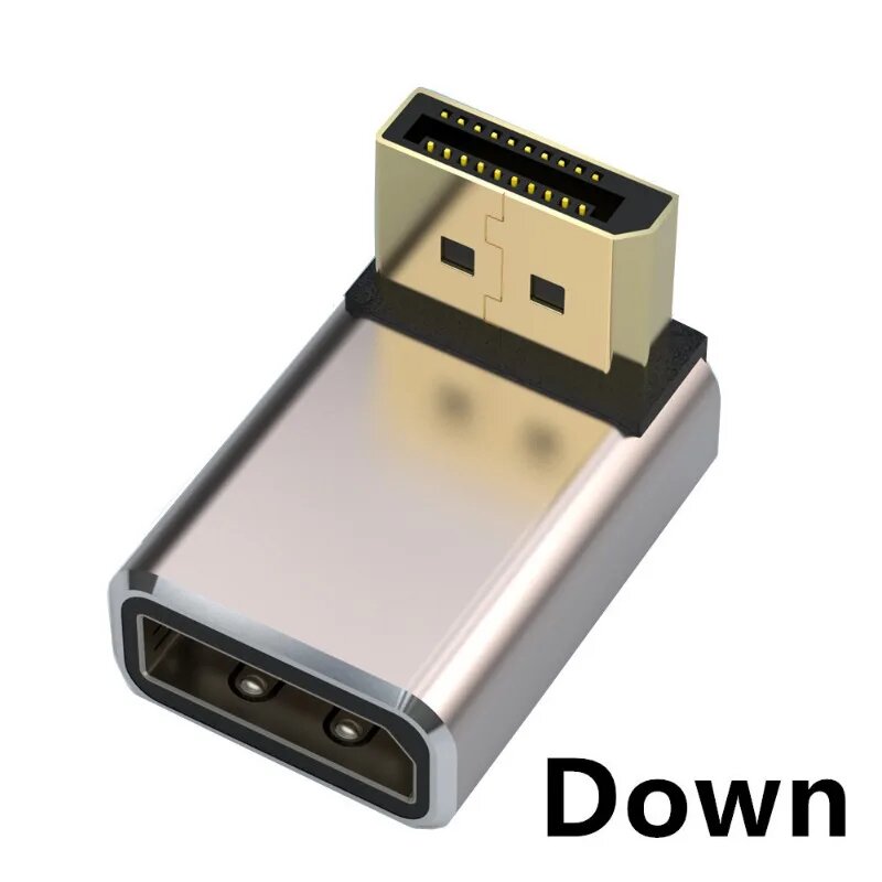 Переходник DisplayPort - HDMI 90 градусов, Down