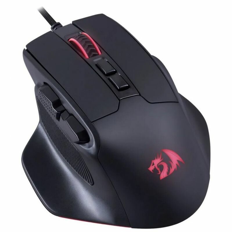 Redragon Игровая мышь проводная Bullseye, RGB, 7 кн,12400dpi, чёрный