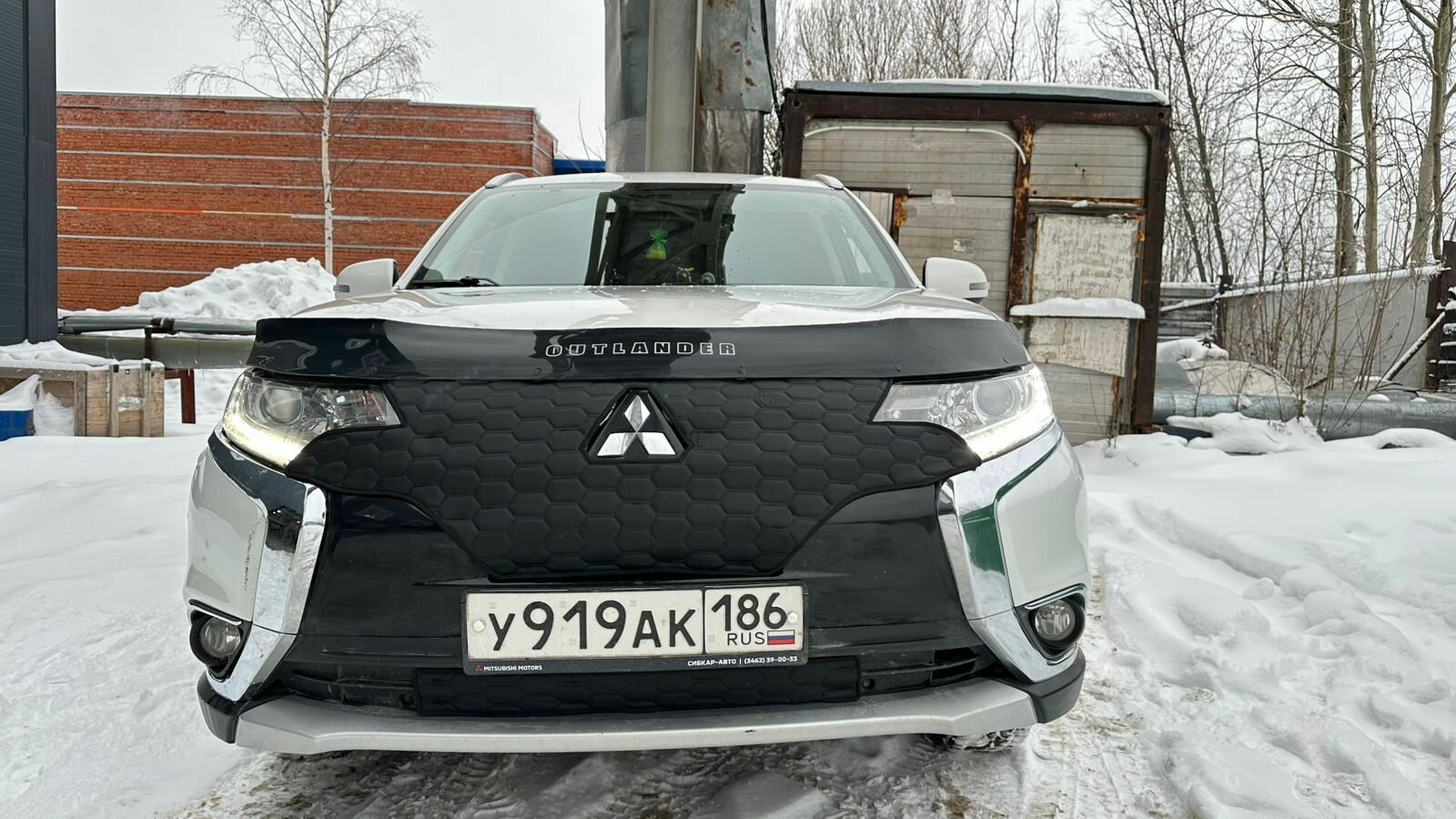 Утеплитель радиатора Экономия топлива Mitsubishi Outlander 3 Митсубиси Аутлендер 3 (2015-2018) III Рестайлинг2