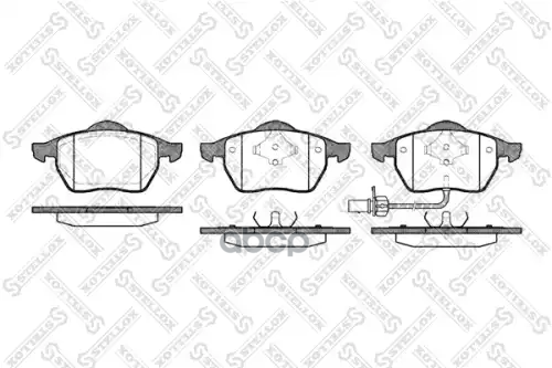 Колодки дисковые п! с антискрип. пластинами VW Sharan 1.8iT/2.0i/1.9TDi 00> Stellox арт. 401011BSX