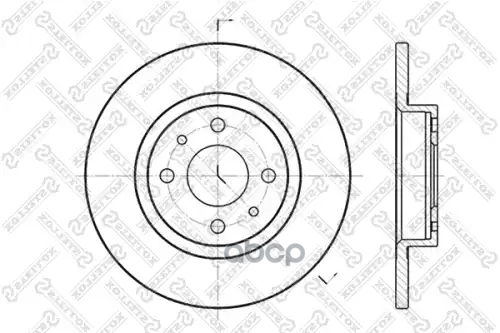 Диск тормозной передний! Alfa Romeo 146/155, Fiat Brava/Tempra 1.4-1.9TD 88> Stellox арт. 60209932SX