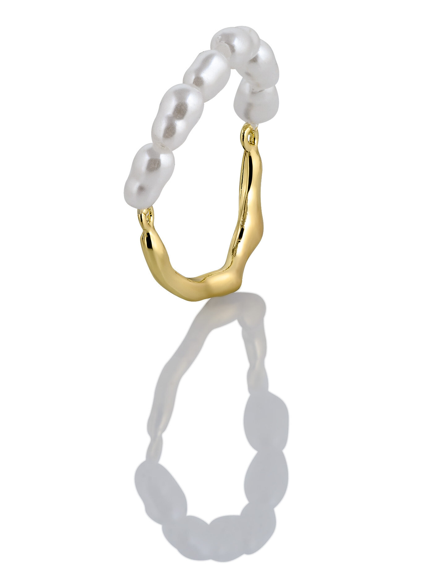 Кольцо, жемчуг имитация