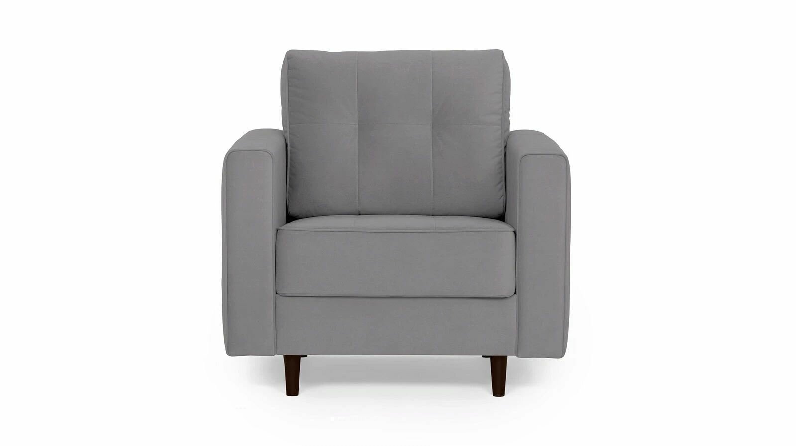 Кресло Askona (Аскона) Амани про с широкими подлокотниками Тк. Sky Velvet 08