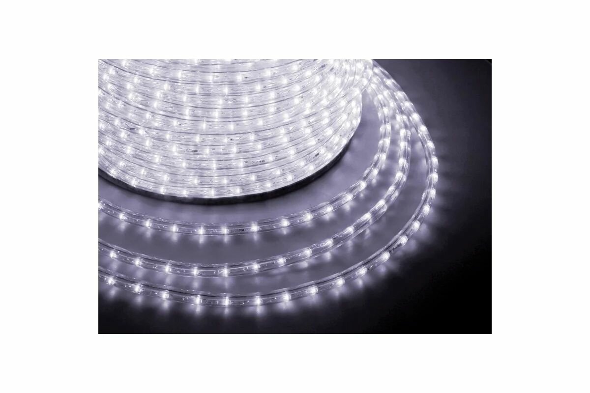 Гирлянда дюралайт Neon-Night LED, 230В, 13мм, 36 LED/м белый, бухта 100м 121-125