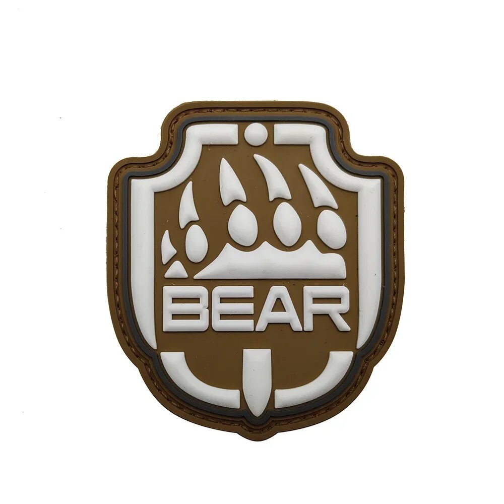 Russia Escape from Tarkov USEC BEAR PVC Патч с вышивкой Коричневый, PVC-P00239-4