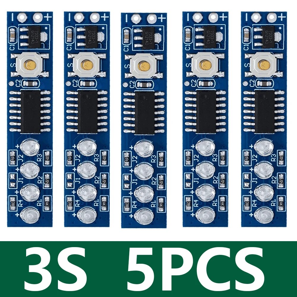 3S Индикатор заряда литиевой батареи, 5шт