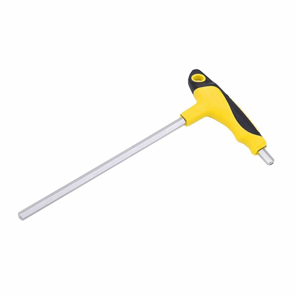 Гаечный ключ, Удлиненный ремонтный инструмент с плоским/кулястым/звездочным ключом-4mm-плоский,1 шт