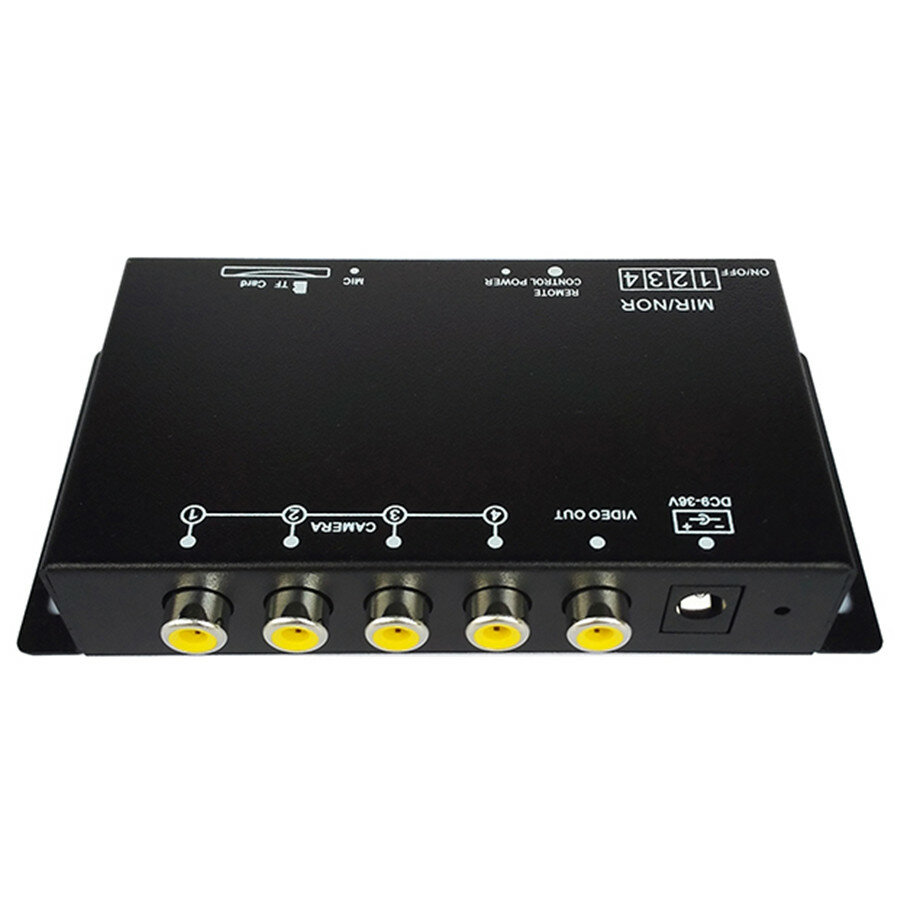 Автомобильный видеорегистратор Dc12/24V, 4-канальный парковочный вид, видеопереключатель, парковочная камера, раздельный