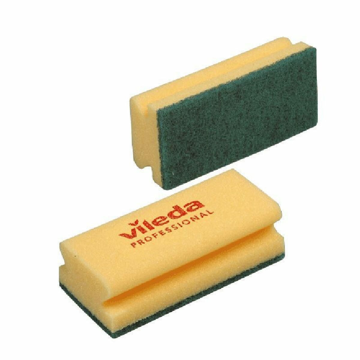 Губка поролон/абразив Vileda (70х95мм) набор 10шт. (125603), 10 уп.