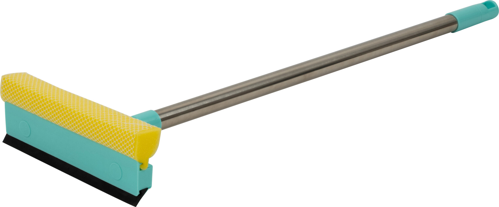 Щетка для мытья окон с удлиненной телескопической ручкой (стекломой) "Рыжий Кот", ширина: 20 см, длина 65-110 см