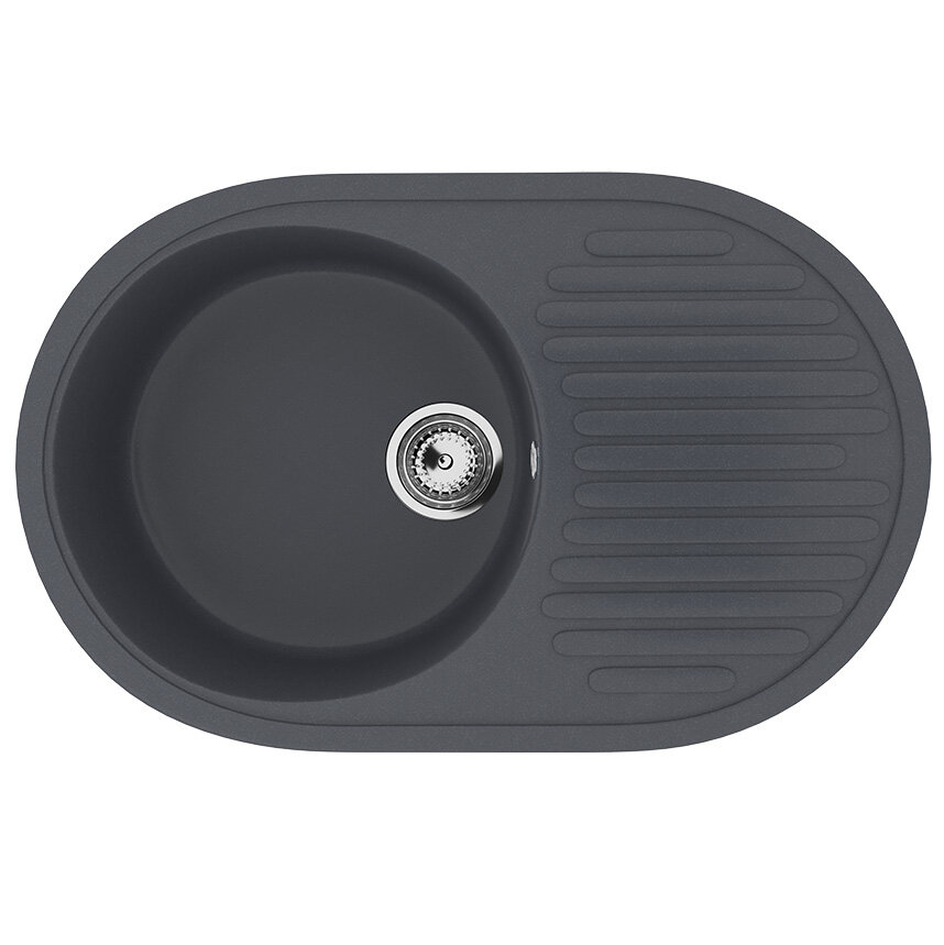 Кухонная мойка Ulgran Classic U-107-343 антрацит