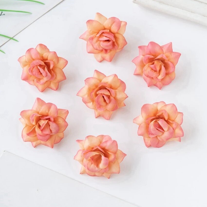 20 шт. Розовые искусственные розы, color3
