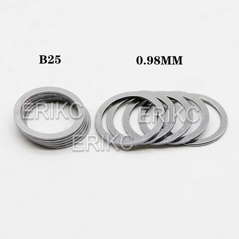 ERIKC B25 Размер 0,90 мм-0,99 мм Форсунка для дизельного инжектора шайба 0,91 мм 0,92 мм 0,93 мм 0,94 мм 0,95 мм 30 шт./коробка для дизельного топлива Injec 0.98MM