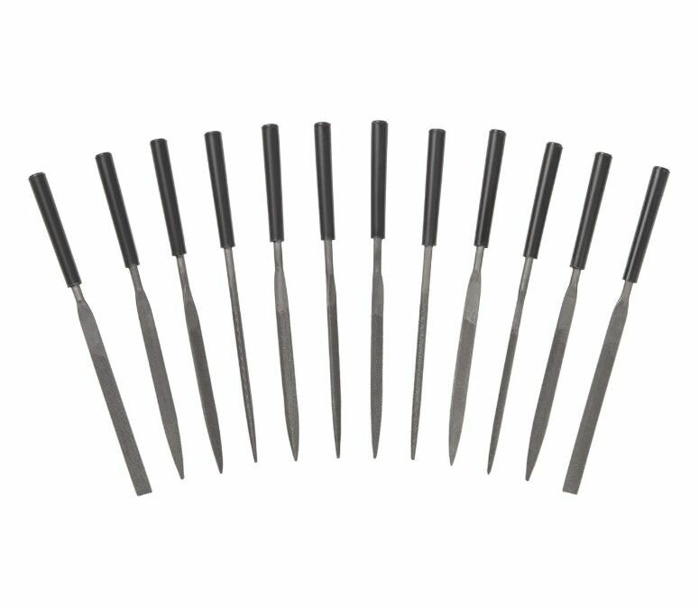 Набор надфилей с ручкой 160мм (12 шт.)